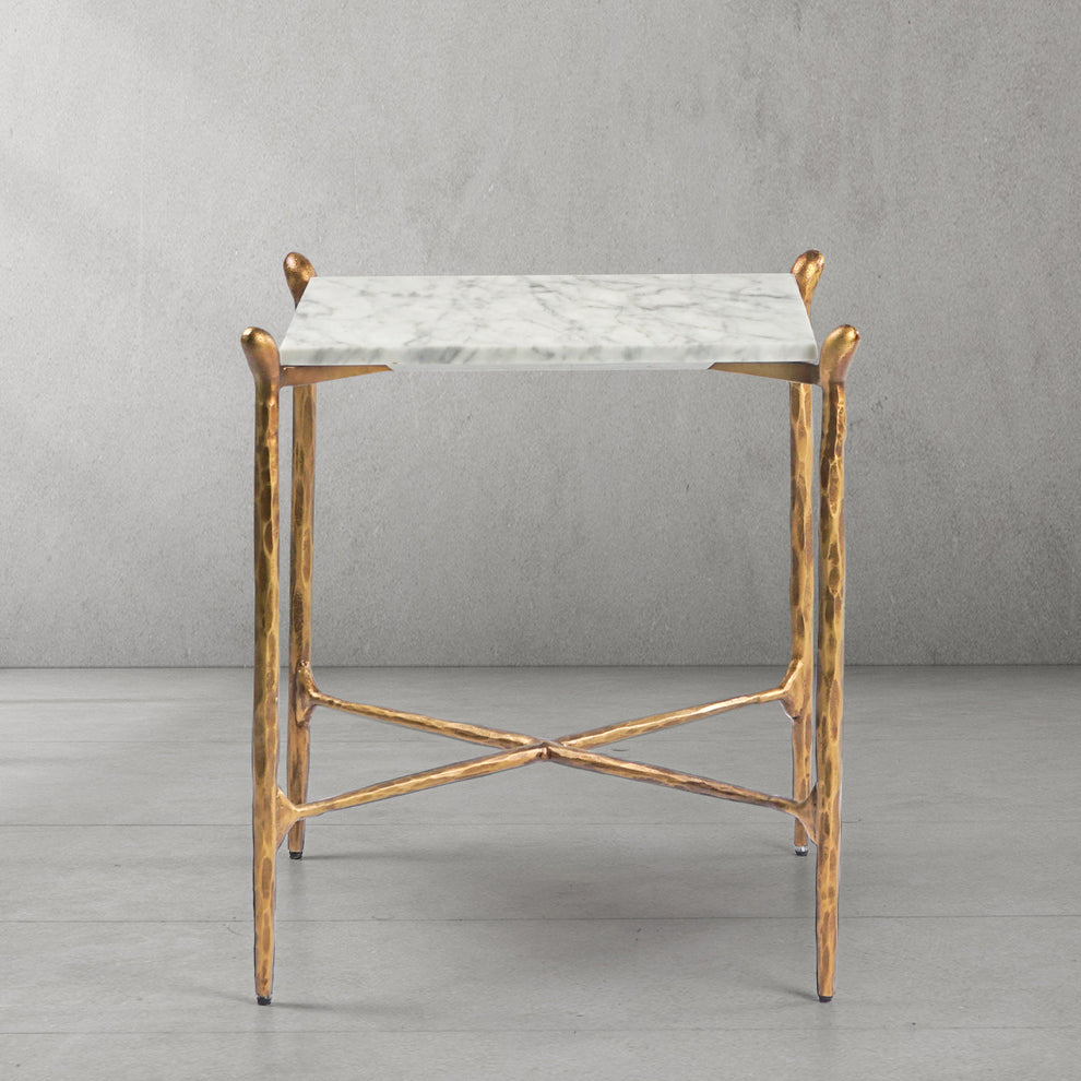 Thaddeus Square Marble Side Table – Calicslight