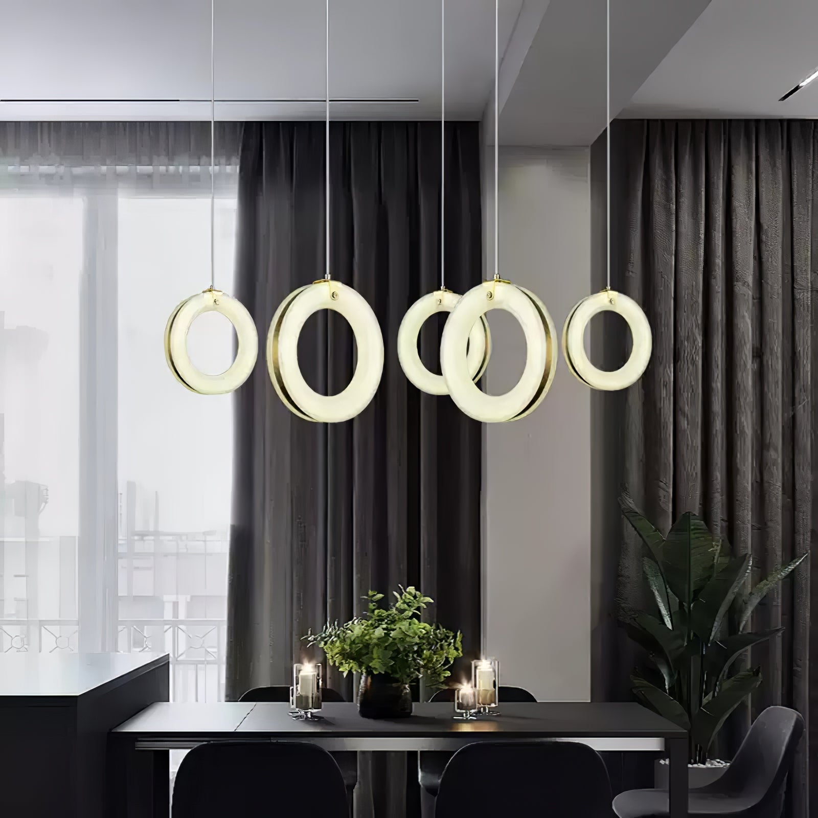 Alabaster Ring Pendant Light – Calicslight