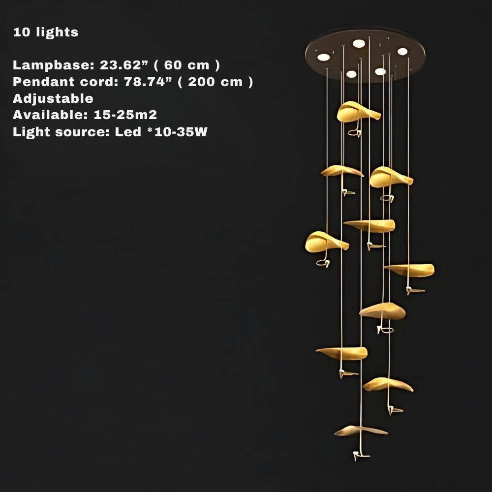 Jenissa Vintage Staircase Chandelier – Calicslight